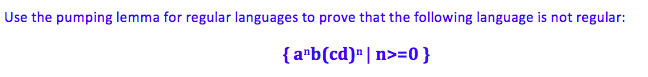Solved Use the pumping lemma for regular languages to prove | Chegg.com