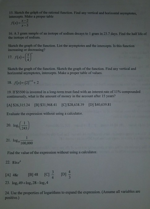 Solved 1. Identify the right-hand and left-hand behavior of | Chegg.com