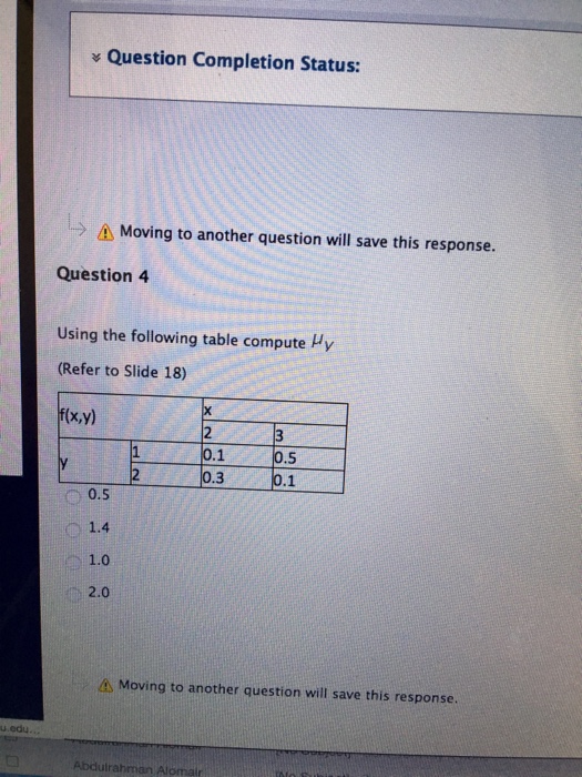 Solved Using the following table compute mu_v 0.5 1.4 1.0 | Chegg.com