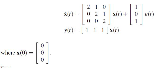 Solved State Space Controls Find (a) the controllability | Chegg.com