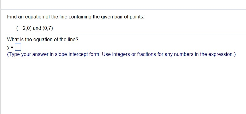 Solved Write an equation in standard form of the line | Chegg.com