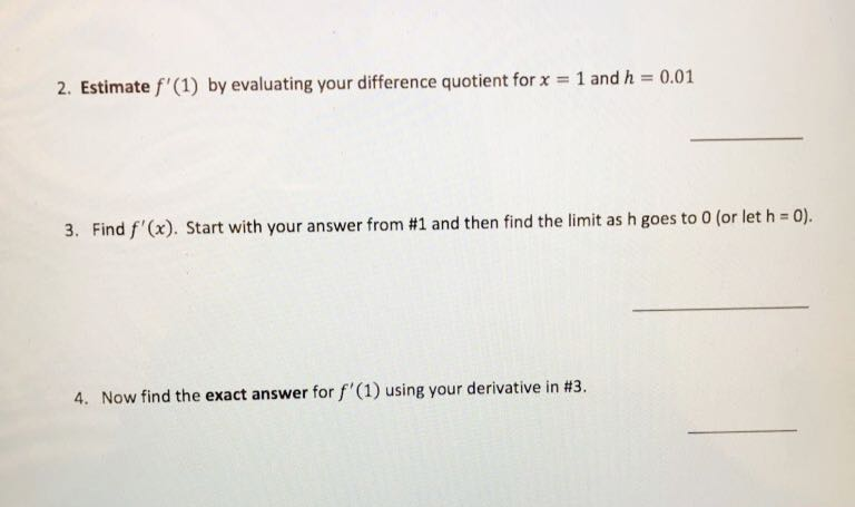 Solved For the function f(x) = x2 + 6x 1. Find the | Chegg.com