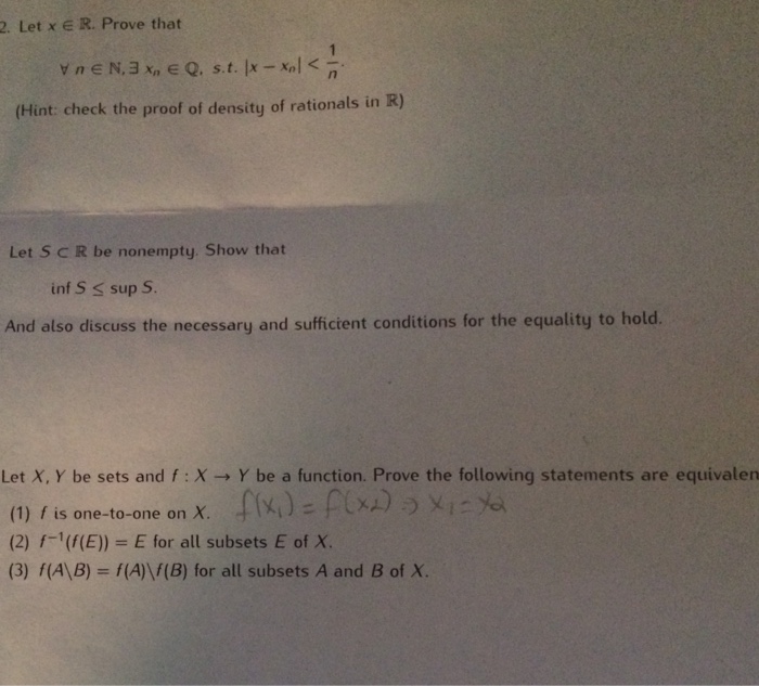 Solved Let x epsilon R. Prove that Forall n epsilon N, x_n | Chegg.com