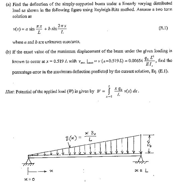 Solved Find the deflection of the simply-supported beam | Chegg.com