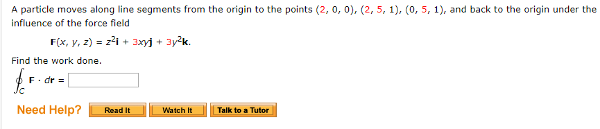 Solved A particle moves along line segments from the origin | Chegg.com