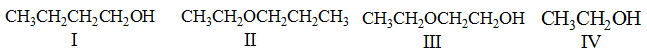 Solved CH3CH2CH2CH2OH I CH3CH2OCH2CH2CH3 ii CH3CH2OCH2CH2OH | Chegg.com