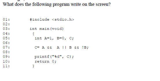 Solved What does the following program write on the screen? | Chegg.com