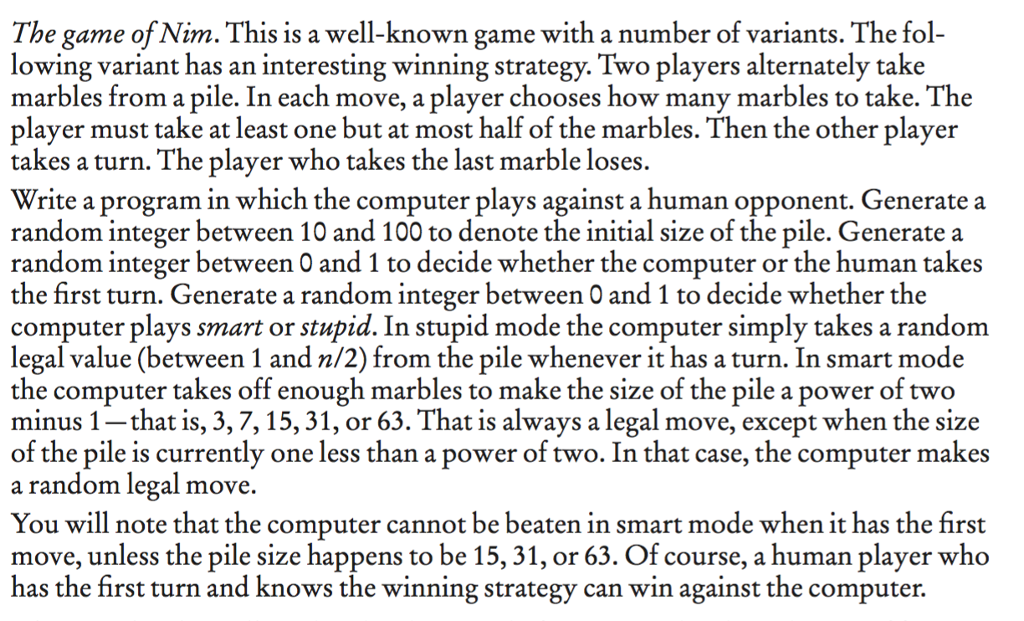 Solved The game of Nim. This is a well-known game with a | Chegg.com