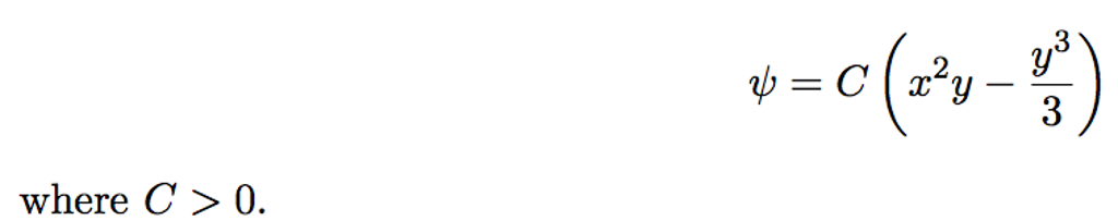 Solved Consider the incompressible stream function given | Chegg.com