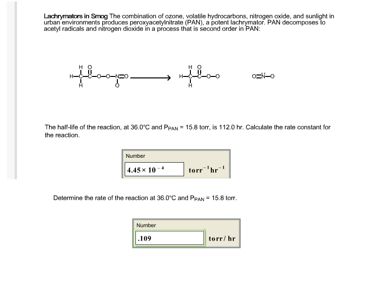 Solved Lachrymators in Smog The combination of ozone, | Chegg.com