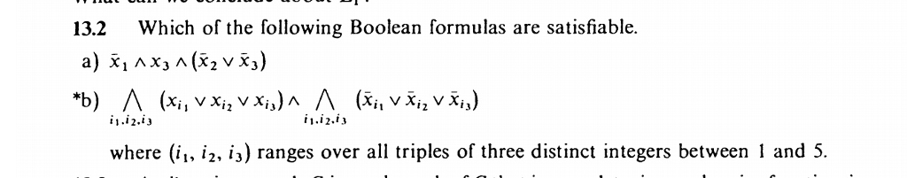 Solved 13.2 Which of the following Boolean formulas are | Chegg.com