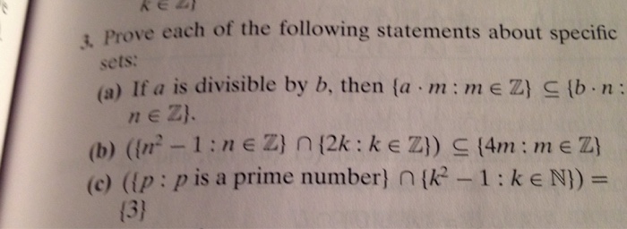 Solved 3. prove each of the following statements about | Chegg.com