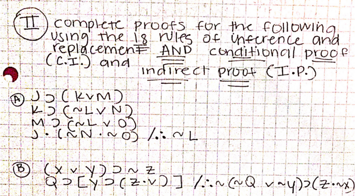 Solved: Complete Proofs For The Following Using The 18 Rul... | Chegg.com