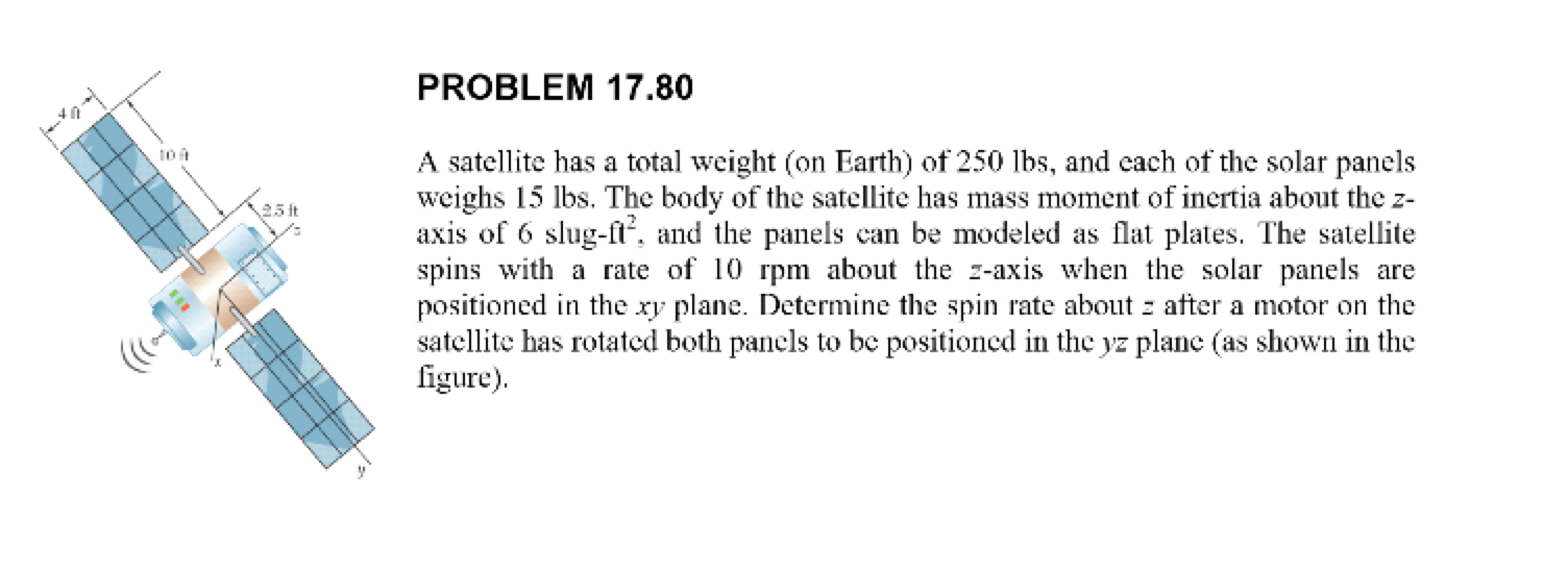A satellite has a total weight (on Earth) of 250 lbs, | Chegg.com