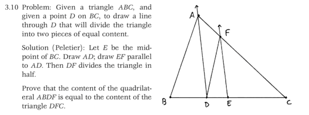 Solved 3.10 Problem: Given a triangle ABC, and given a point | Chegg.com