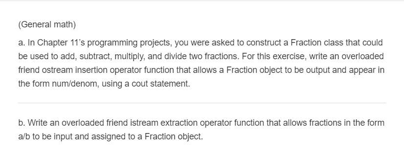 Solved General math) a. In Chapter 11's programming | Chegg.com