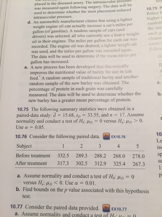 Solved The Following Summary Statistics Were Obtained In A