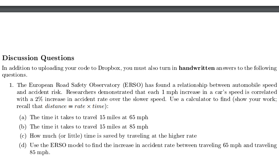 Solved Discussion Questions In addition to uploading your | Chegg.com