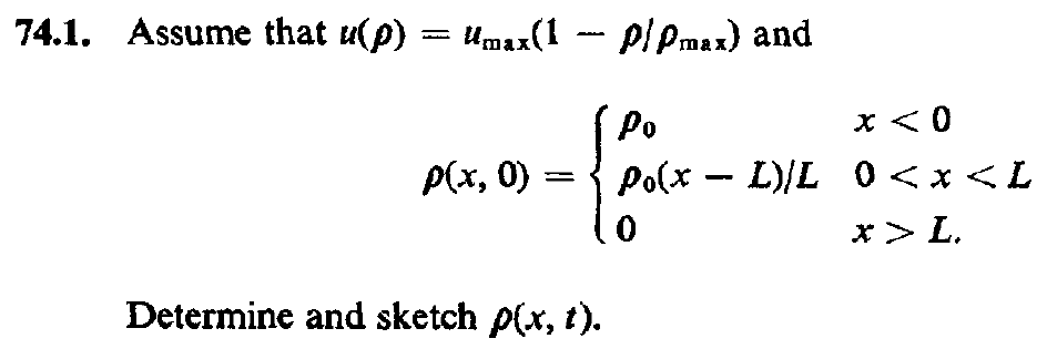 Solved Assume that u(rho) = u_max (1 - rho/rho_max) and | Chegg.com