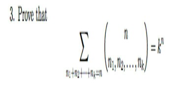 Solved Prove that sigma_n1 + n2 + ....+nk = n (n n1, n2, | Chegg.com
