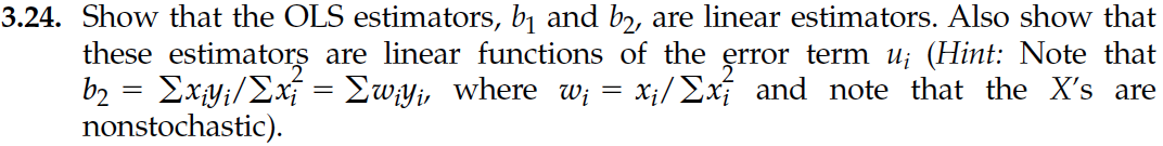 Solved Econometrics: Chapter 3 - THE TWO-VARIABLE | Chegg.com