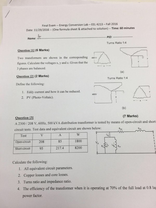 Solved: Two Transformers Are Shown In The Corresponding Fi... | Chegg.com