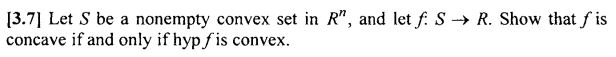 Solved [3.7] Let S be a nonempty convex set in Rn, and let | Chegg.com