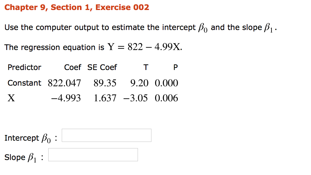 Solved Chapter 9, Section 1, Exercise 002 Use the computer | Chegg.com