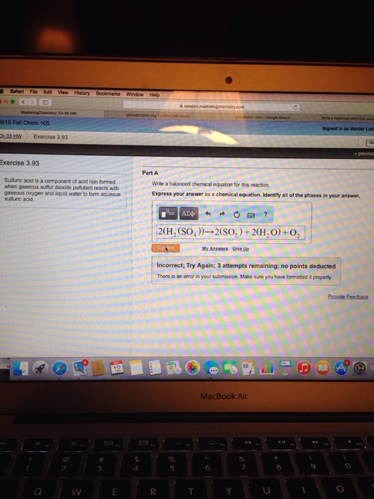 Solved Why is my answer wrong? How do I fix it? | Chegg.com