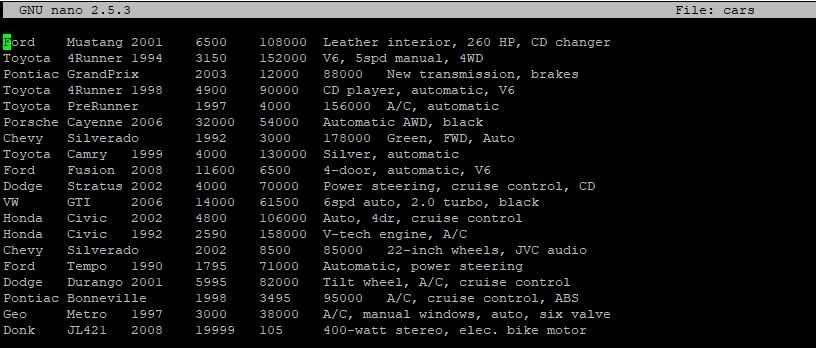 Solved HELP!!! LINUX/UNIX: Awk/SED Commands and | Chegg.com