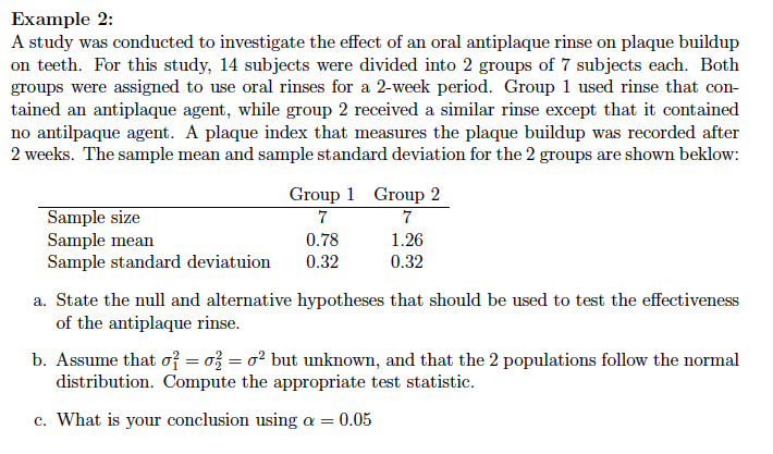 Solved Test for the difference between two population means | Chegg.com