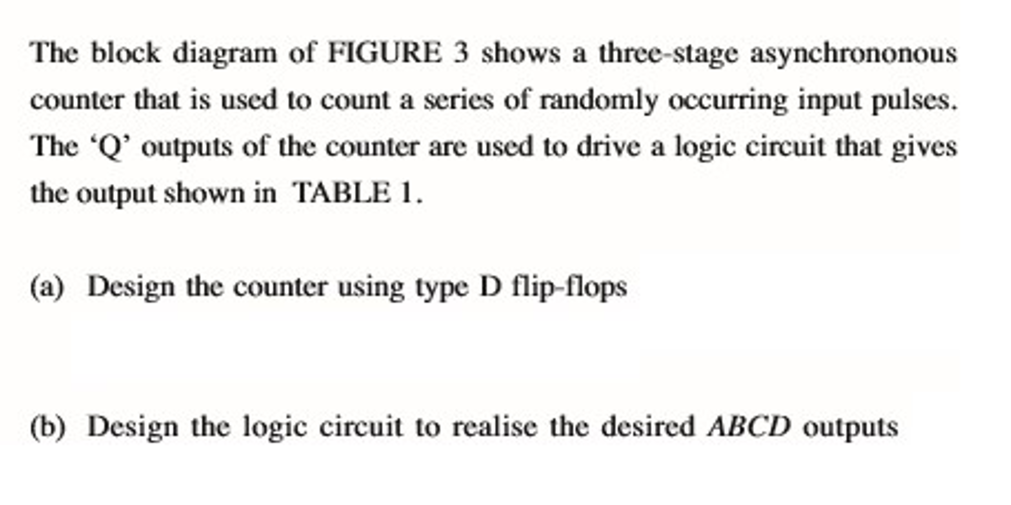 Solved The block diagram of FIGURE 3 shows a three-stage | Chegg.com