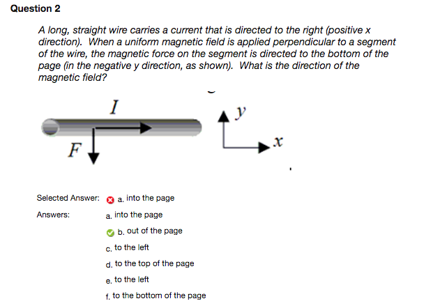 Solved A long, straight wire carries a current that is | Chegg.com