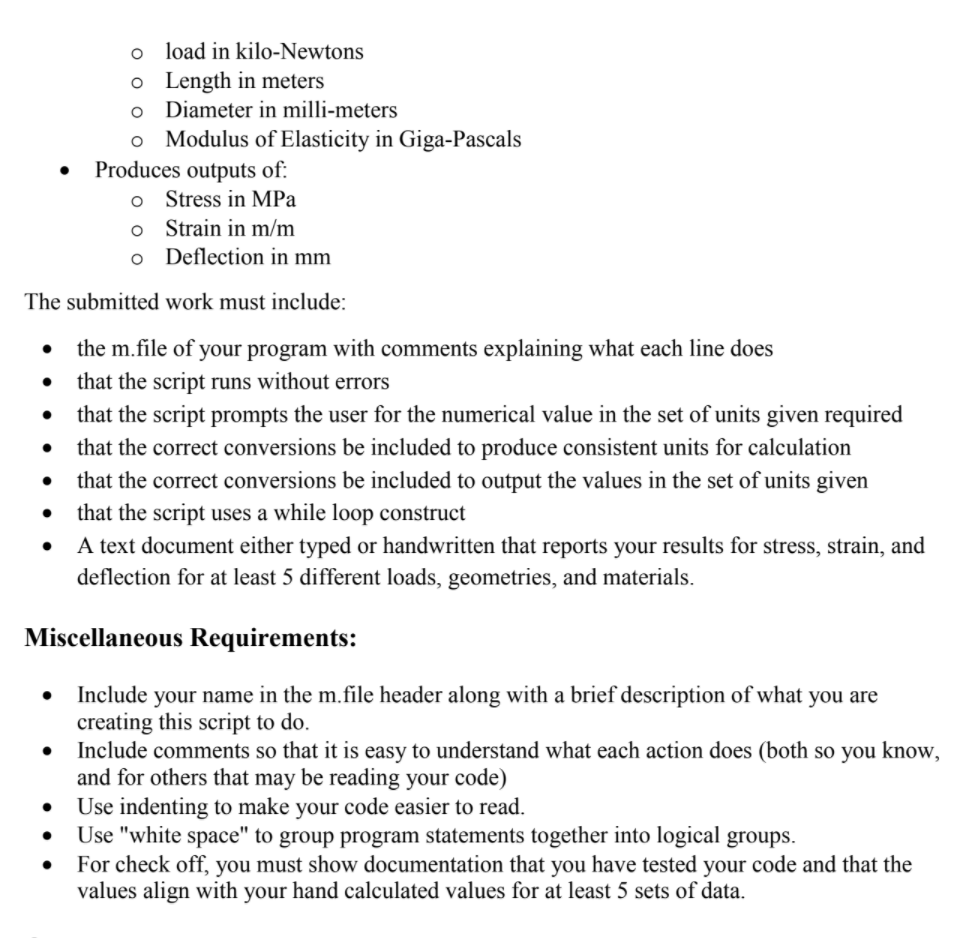 Creating a semi-automatic script in MATLAB For this | Chegg.com