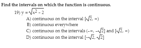 Solved Find the intervals on which the function is | Chegg.com