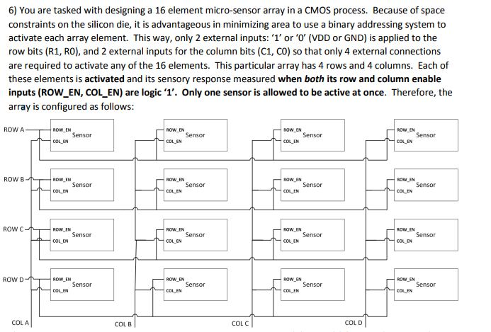Solved 6) You are tasked with designing a 16 element | Chegg.com