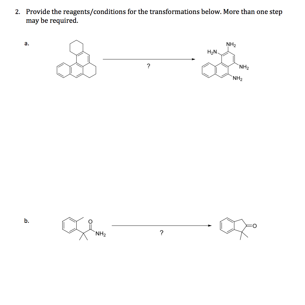 Solved Provide the reagents/conditions for the | Chegg.com