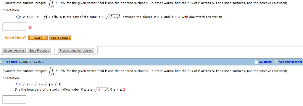 Solved Evaluate the surface integral F·dS for the given | Chegg.com