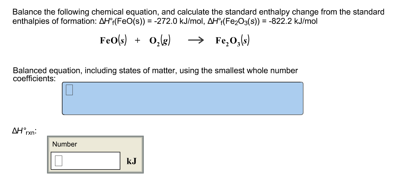 Solved Balance the following chemical equation, and | Chegg.com