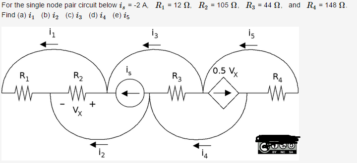 Solved For the single node pair circuit below is = -2 A, R1 | Chegg.com