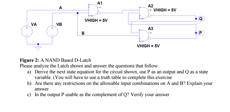 Solved analyze the Latch shown and answer the questions | Chegg.com