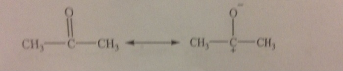 Solved below are two resonance forms of acetone. the | Chegg.com