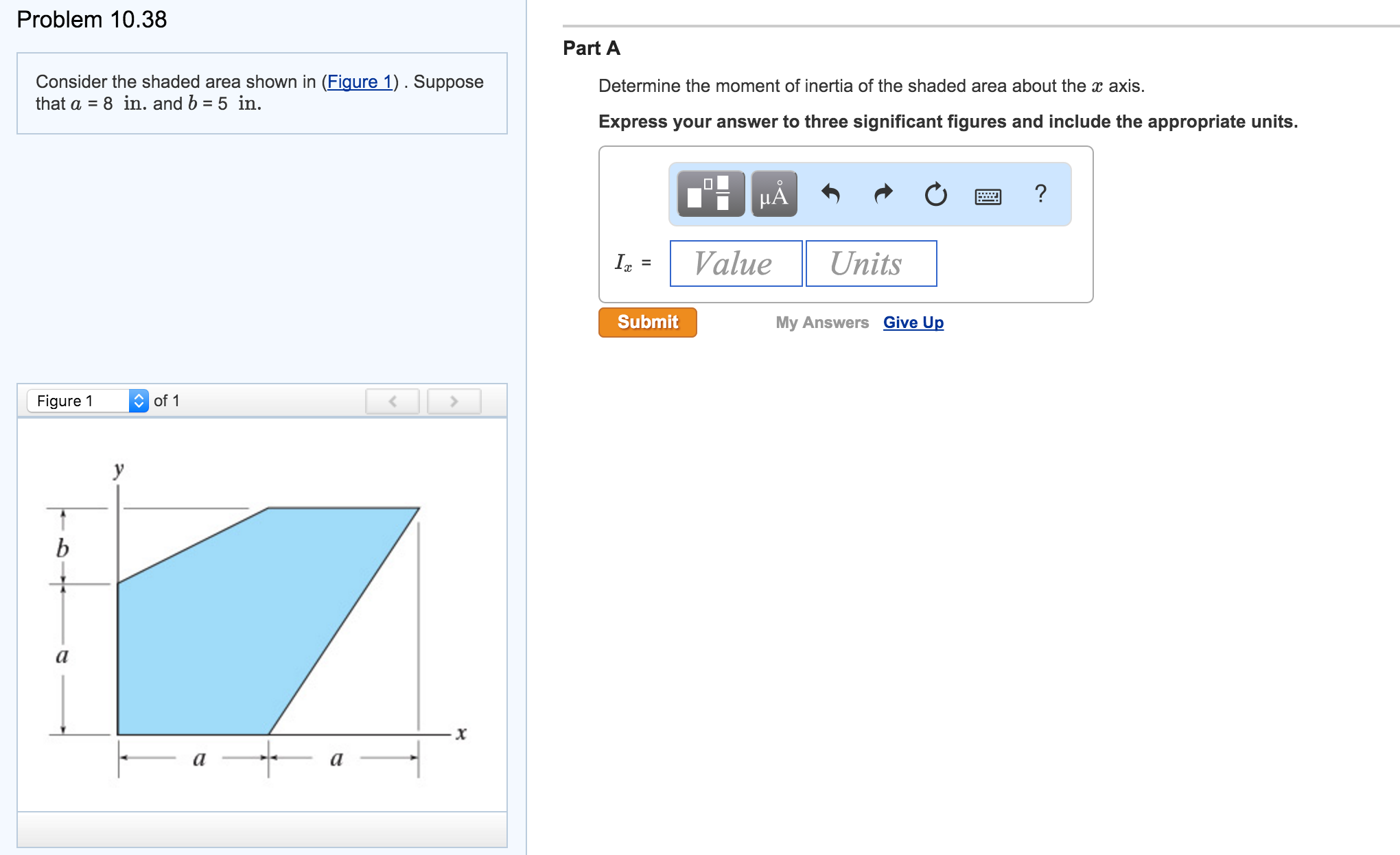 Consider the shaded area shown in (Figure 1). Suppose | Chegg.com