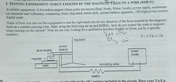 Magnetism lab | Chegg.com