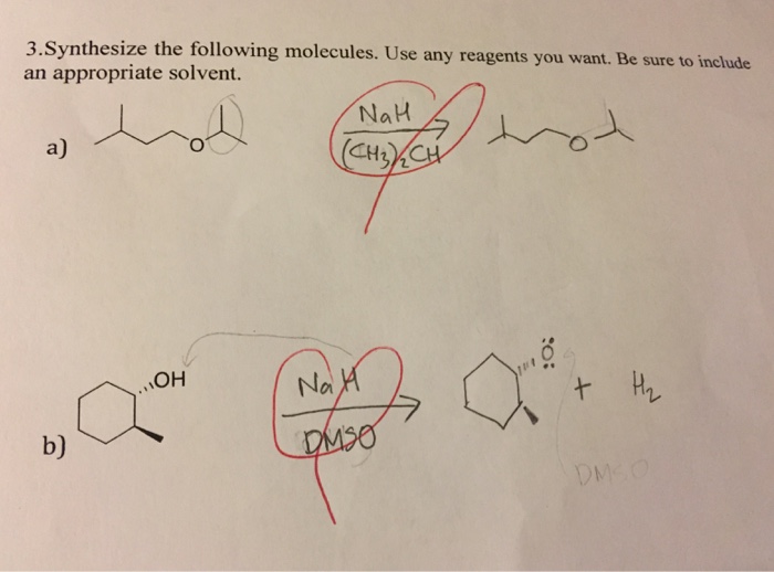 Solved Synthesize the following molecules. Use any reagents | Chegg.com