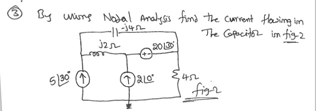 Solved By using nodal analysis find the current flowing in | Chegg.com