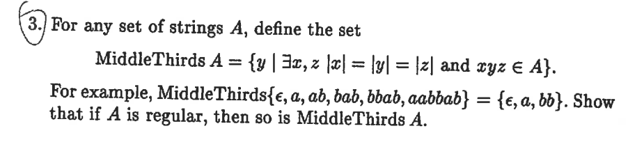 Solved 3. For any set of strings A, define the set For | Chegg.com