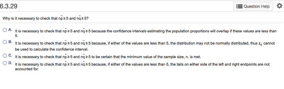 Solved Why is it necessary to check that np | Chegg.com