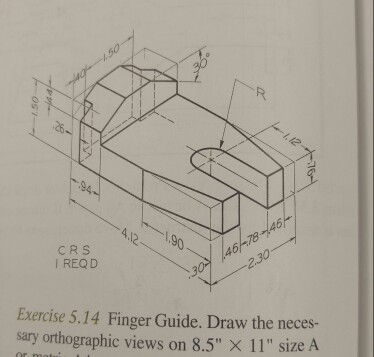 Solved ADI 20 I REQD Exercise 5.14 Finger Guide. Draw the | Chegg.com