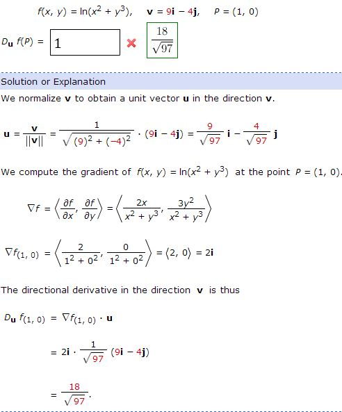 Solved Calculate the directional derivative in the direction | Chegg.com